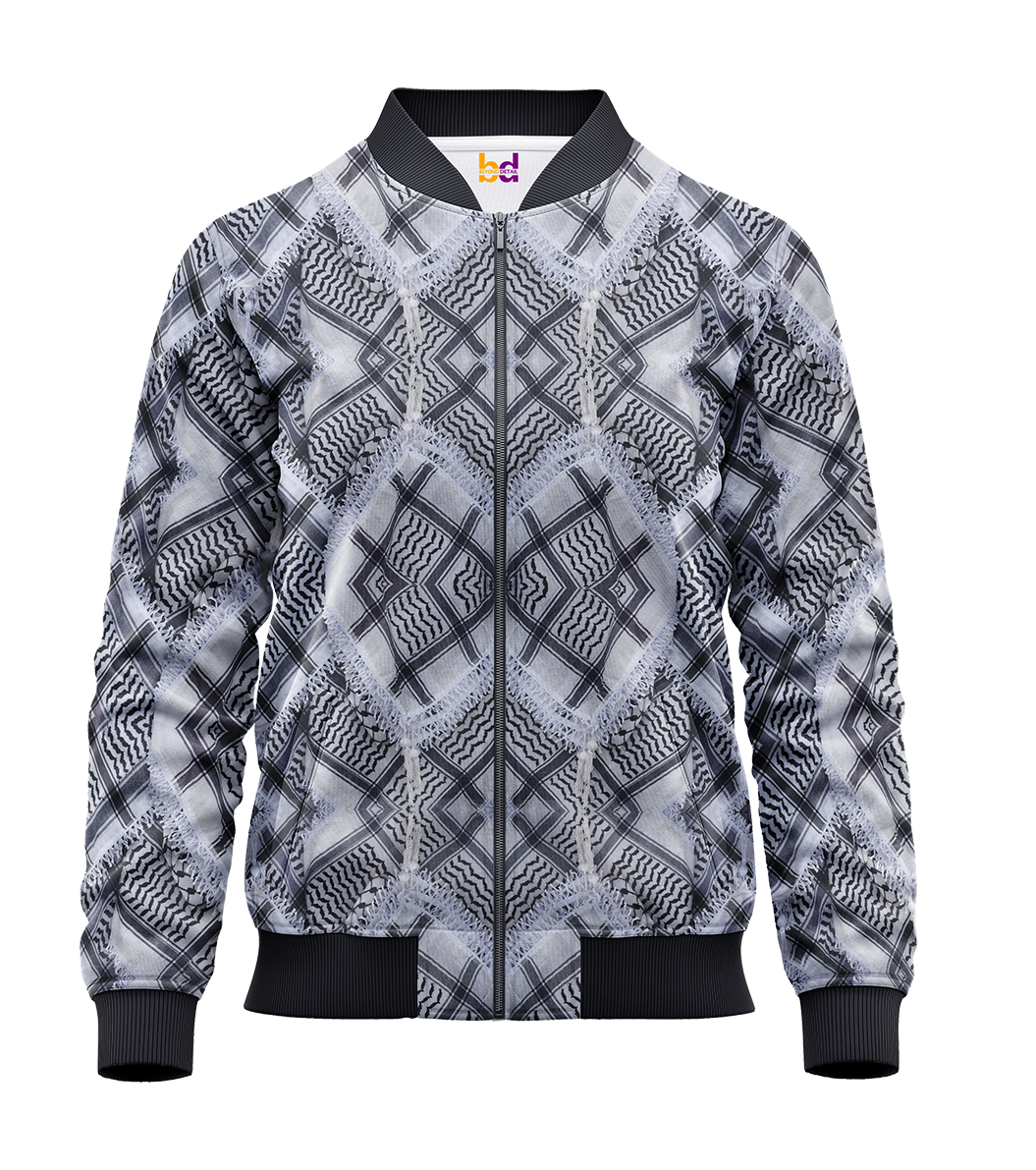 Kufiya Bomber Jacket – Beyond Detail Pakistan